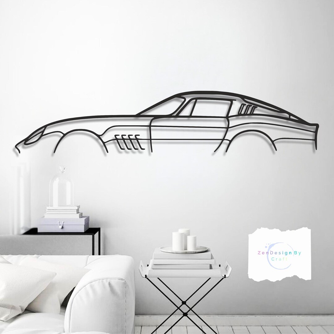 Metal Car Decor Wall Art- Unique Valentine's Day Gift for Car Lovers ...