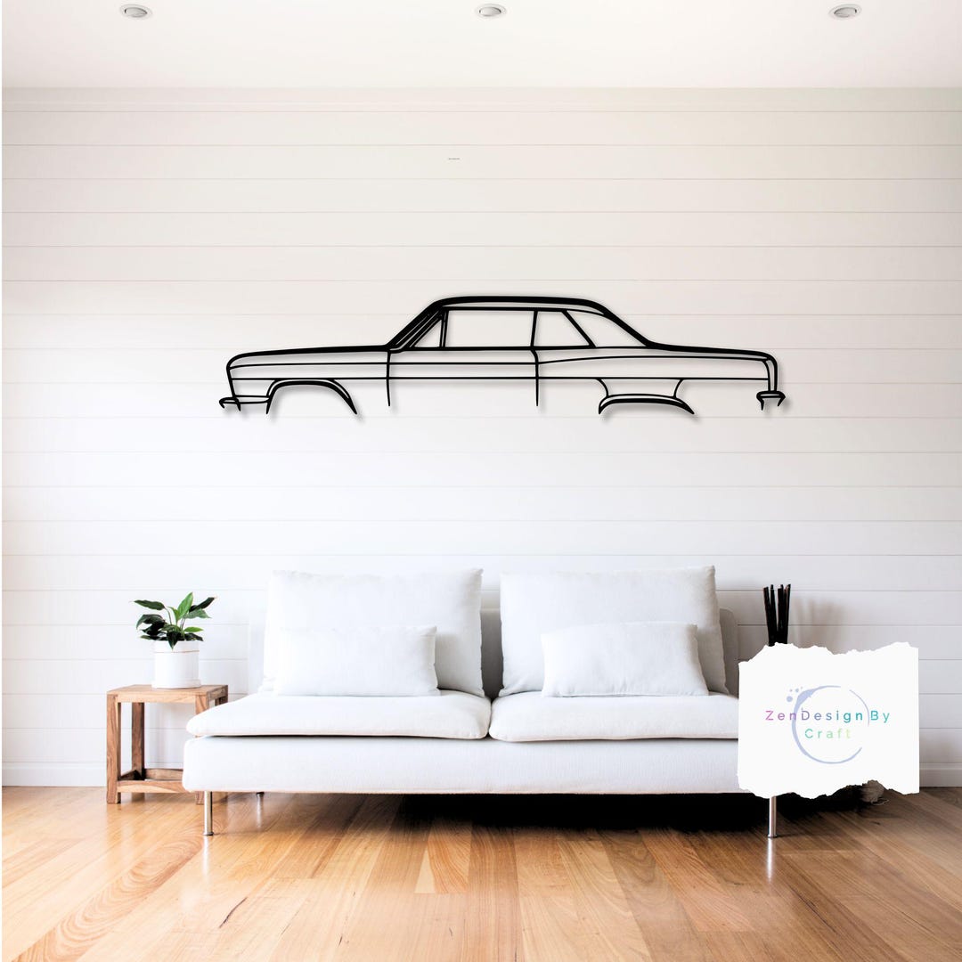 Chevelle Malibu 1964 Classic Metal Wall Art – Premium Classic Car Wall ...