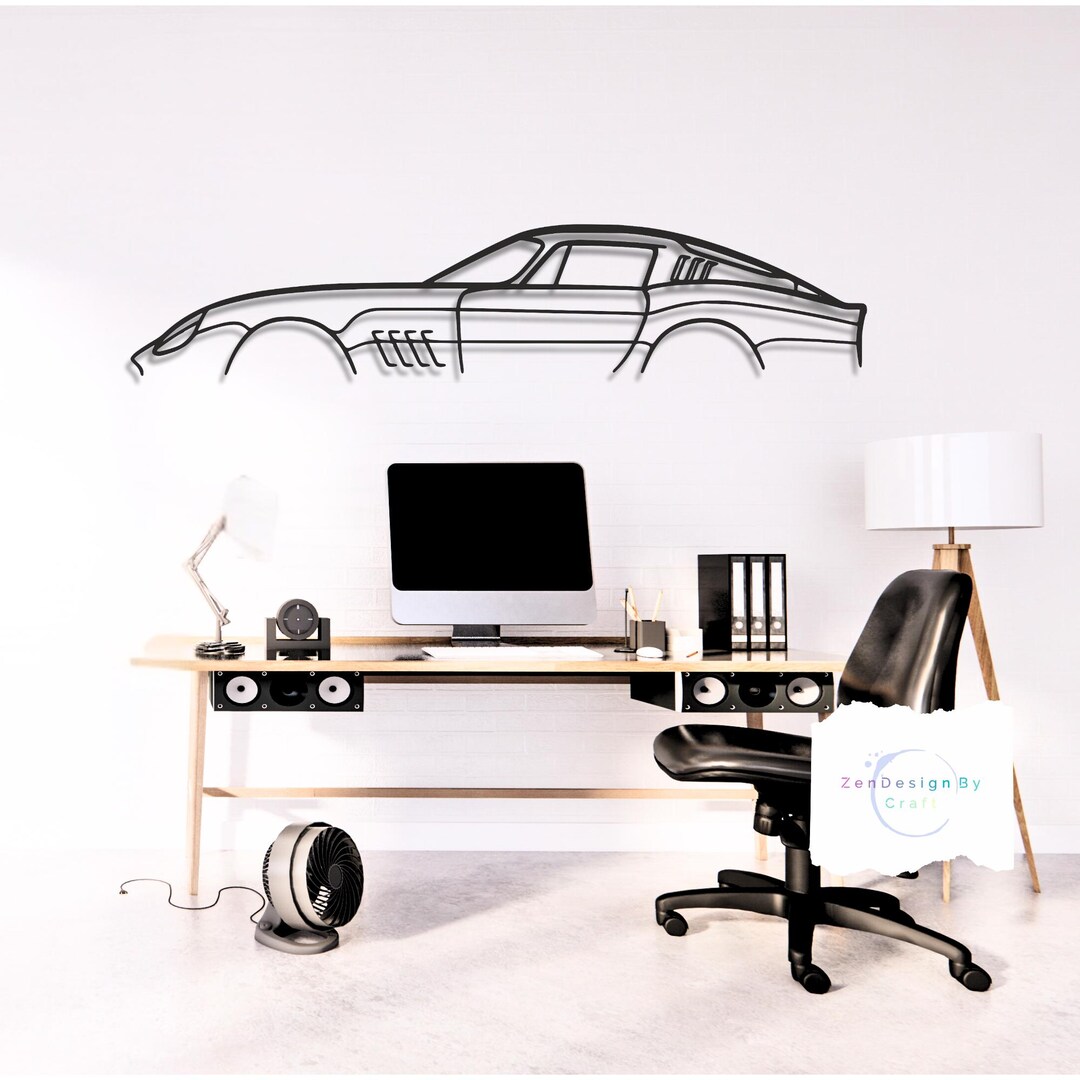 1966 Metal Car Wall Art, Iconic Italian V12 Classic With Collector ...