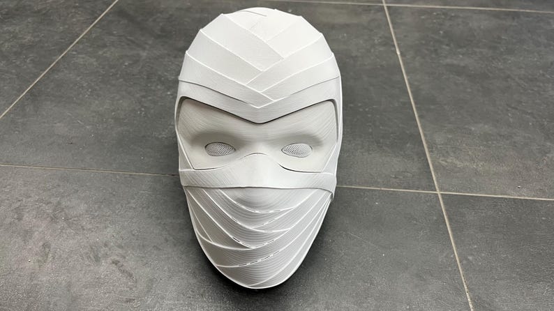 Moon Knight Mask With Neckpiece STL File for 3D Printers helmet With ...