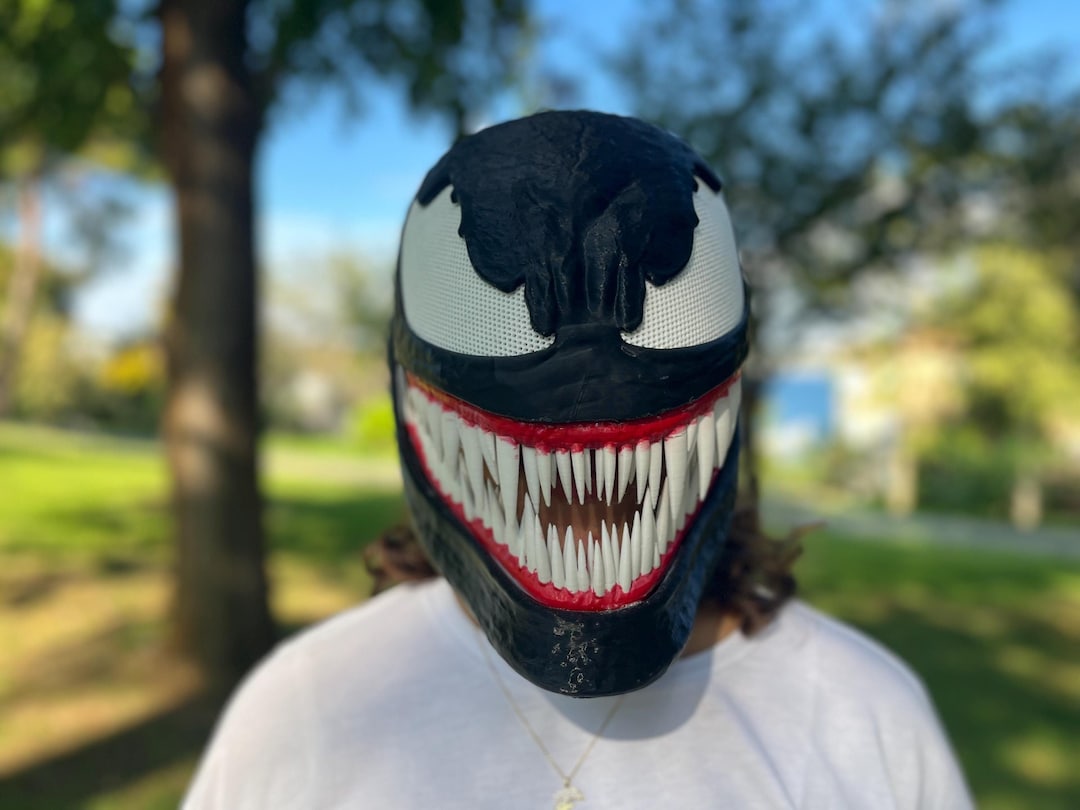 Venom Mask With Movable Jaw Venomized Helmet Quality Cosplay Costume ...