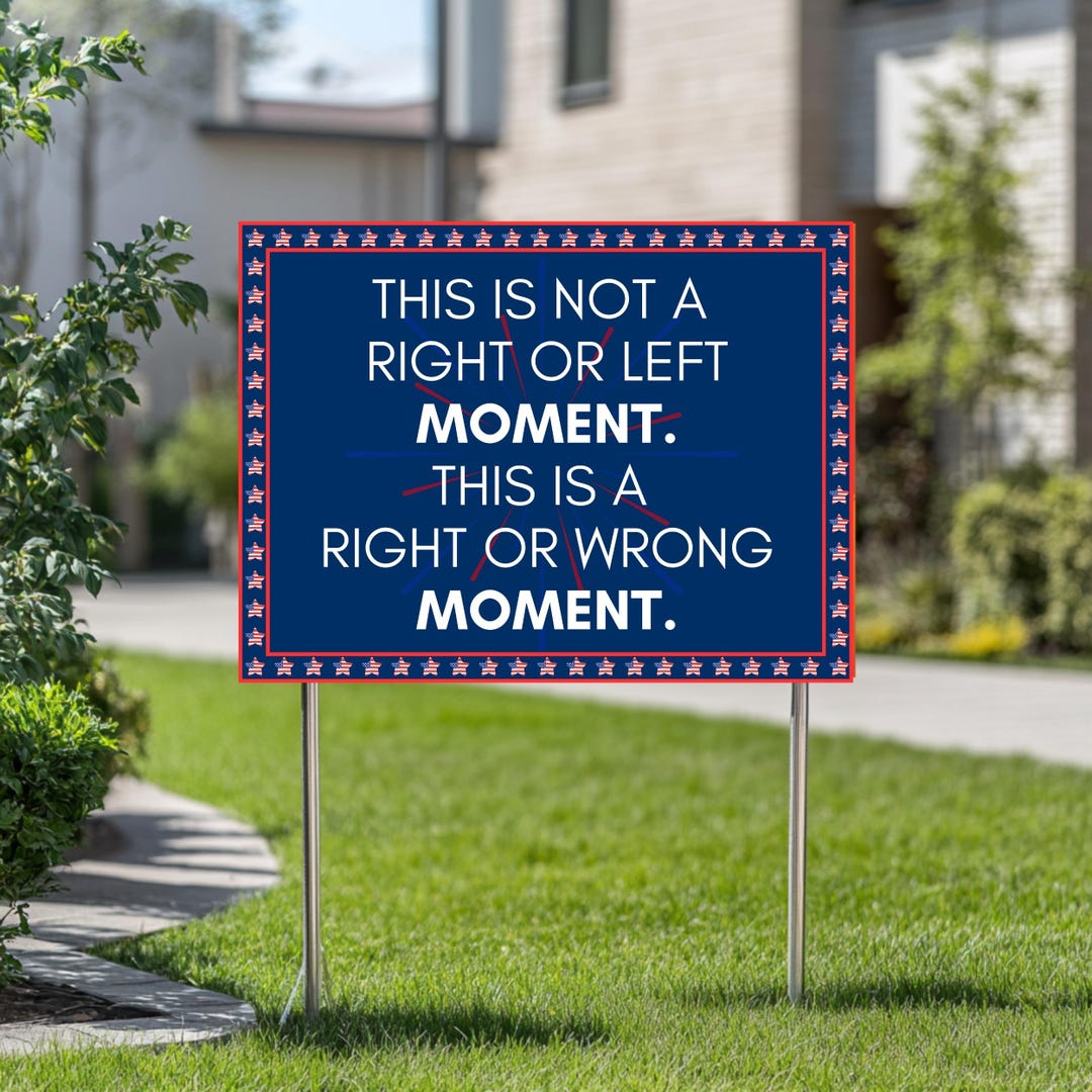 Cory Booker Moral Moment Yard Signs | Political Yarn Sign, This is Not ...