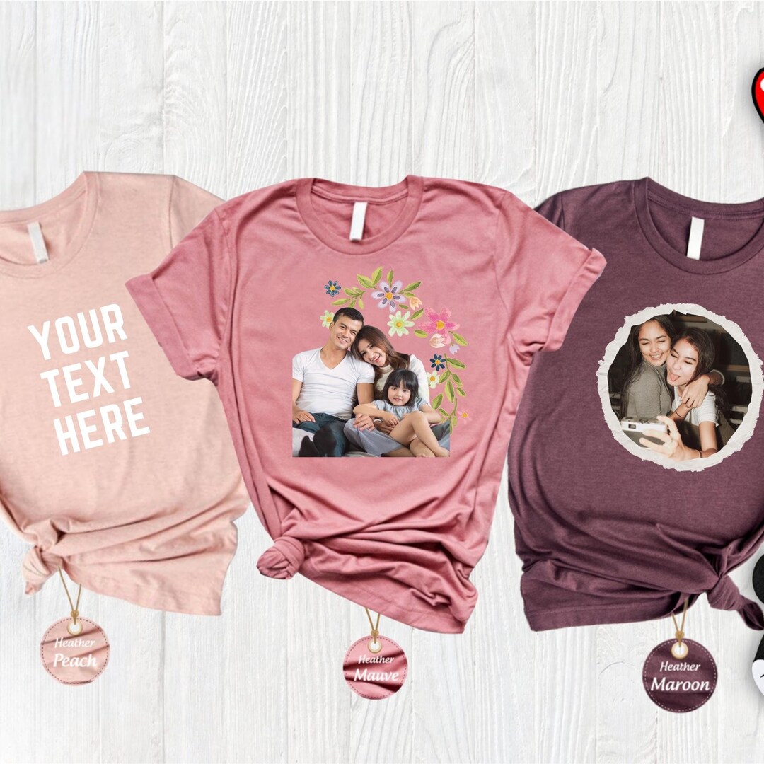 Custom Shirt, Custom T-shirt,custom Photo Shirt,personalized Shirt ...
