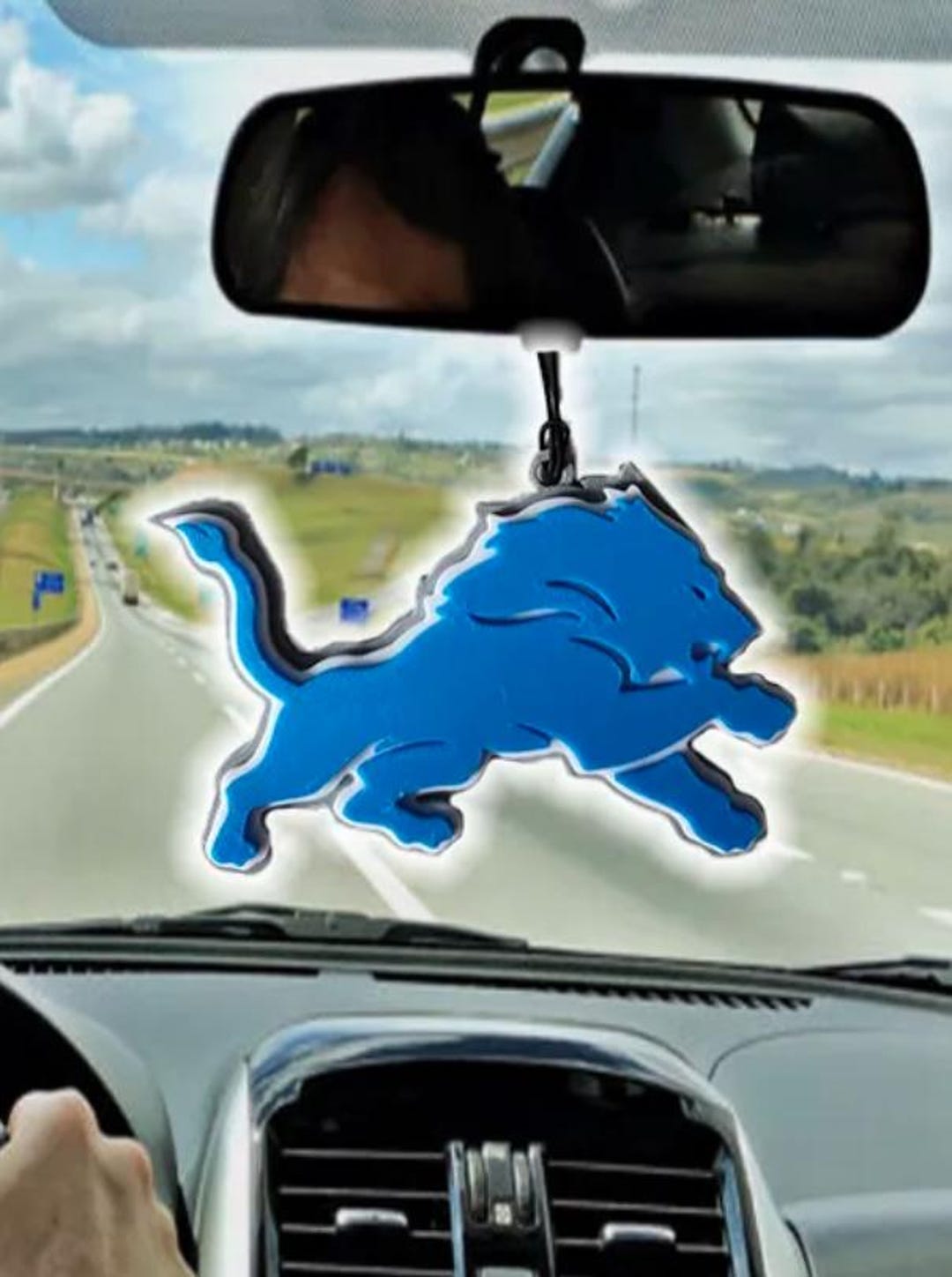 Lion Logo Car Rearview Mirror Ornament, Lion Logo Car Hanger, Lion Logo ...