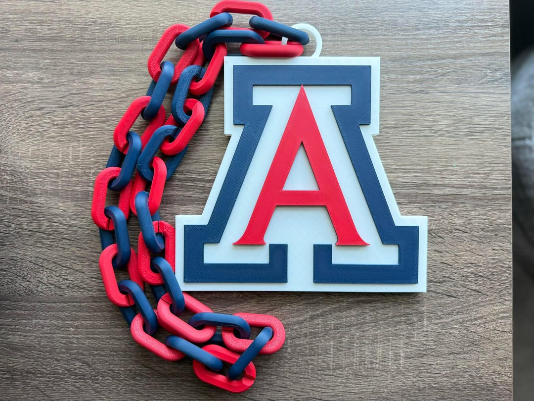 A Wildcat 3D Printed Sports Chain, Necklace - Etsy