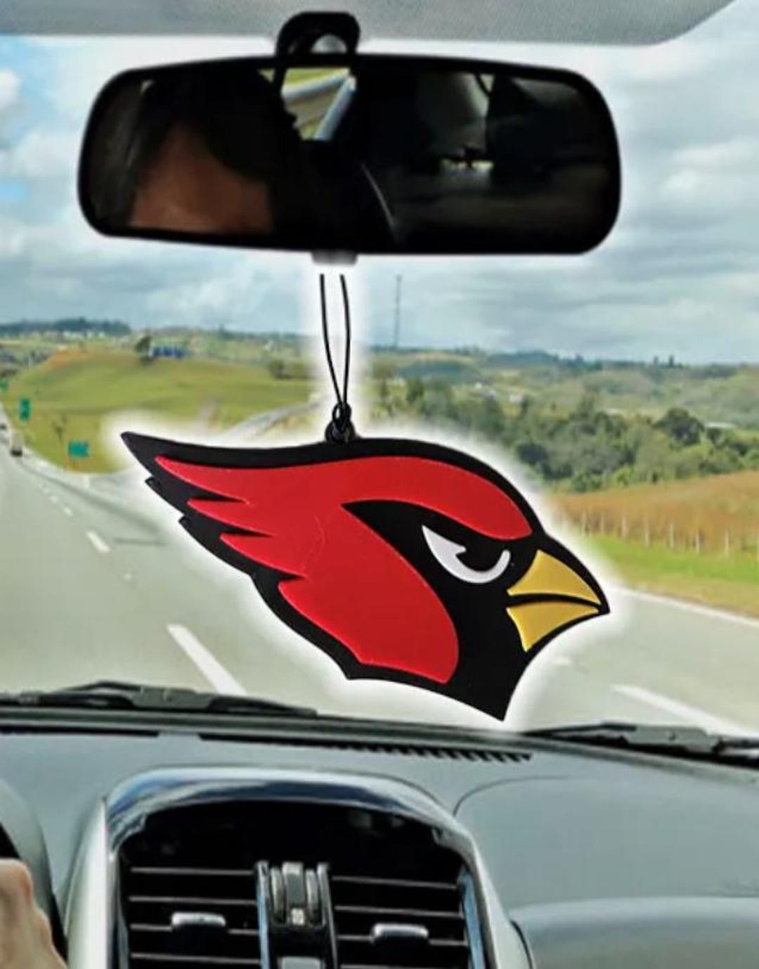 Cardinal Logo Car Rearview Mirror Ornament, Cardinal Logo Car Hanger ...