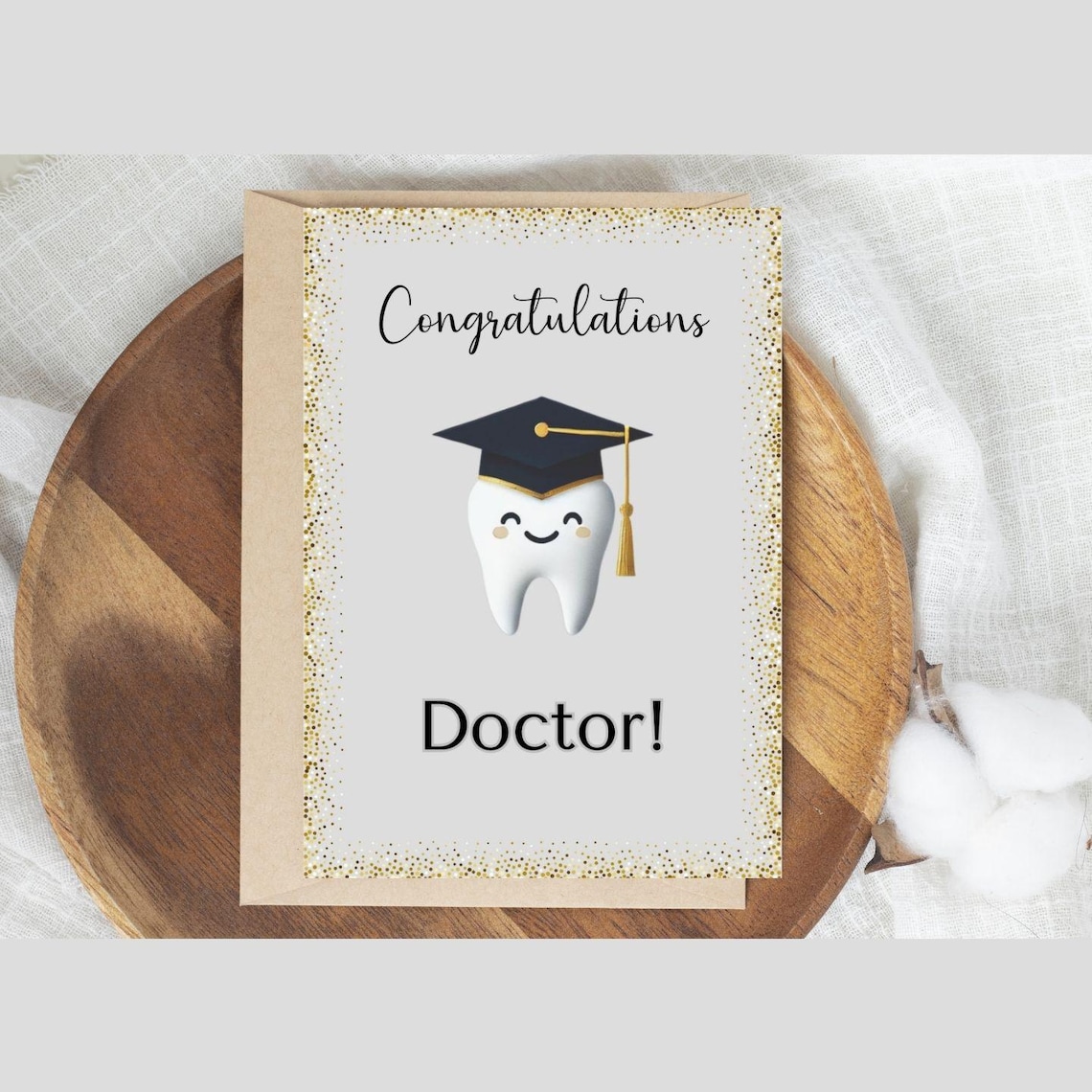 Dental School Graduation Card | Black & Gold Dentist Printable Card 5x7 ...