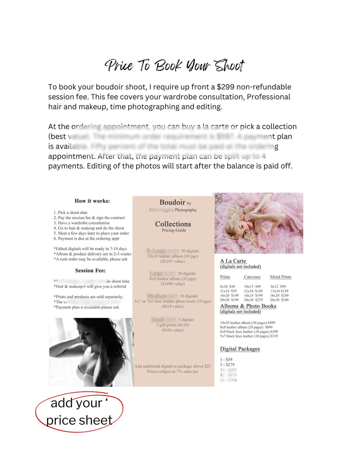 Boudoir Dream Shoot Guide Template for Photographers – Canva Editable ...