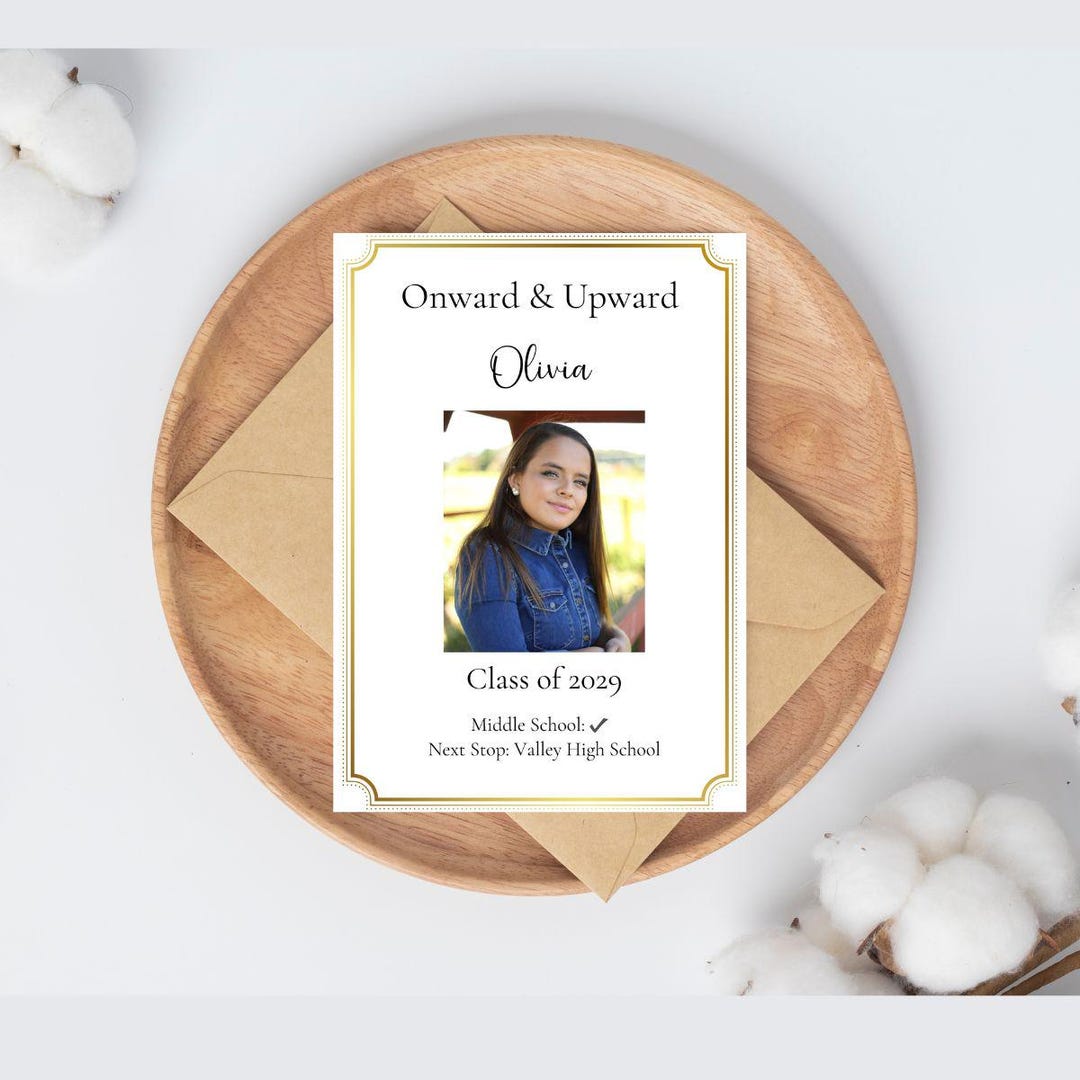 Personalized Middle School Graduation Cards | Customize Photo Cards for ...