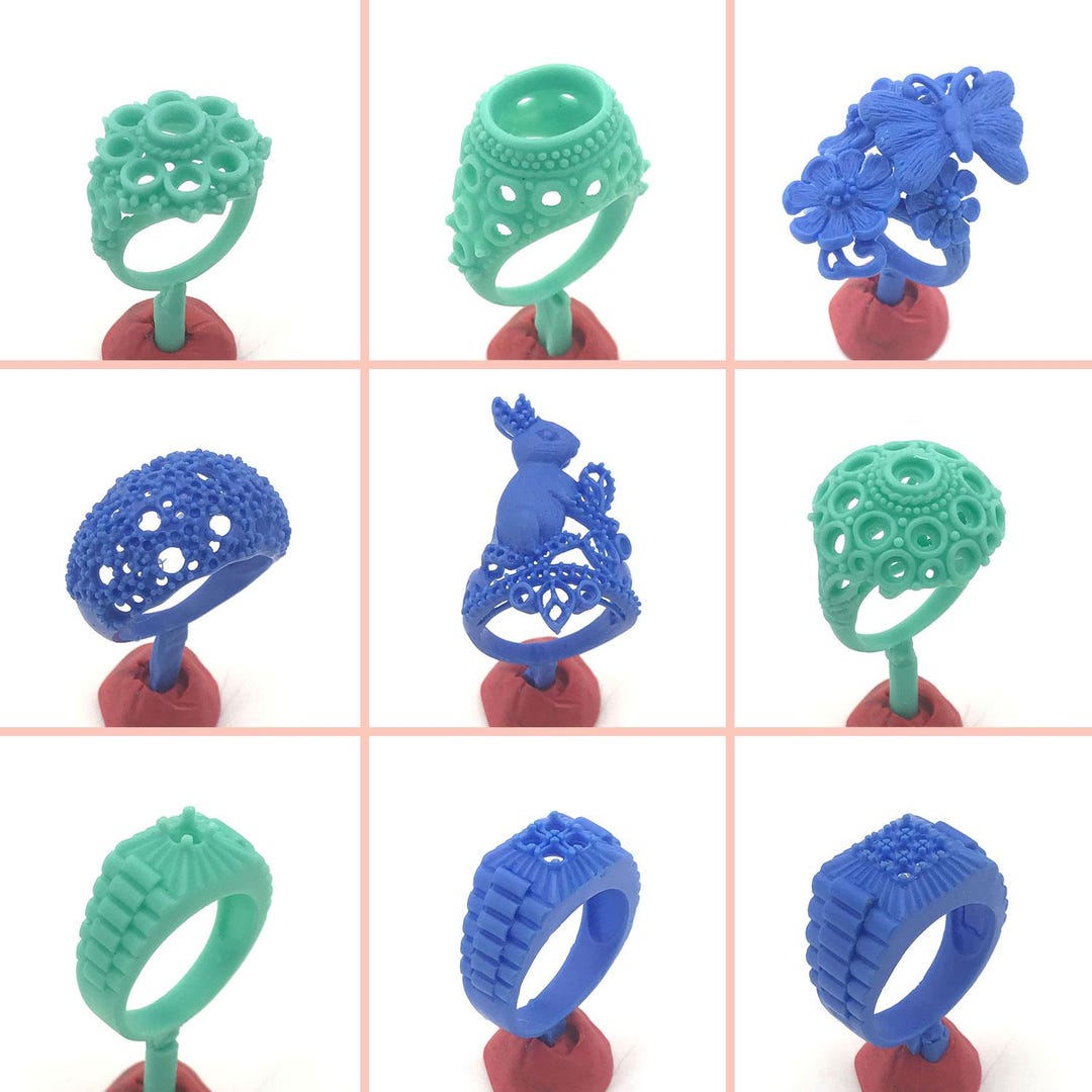 9PC Forestial & Watch Strap Design Ring | Lost Wax Casting Pattern ...