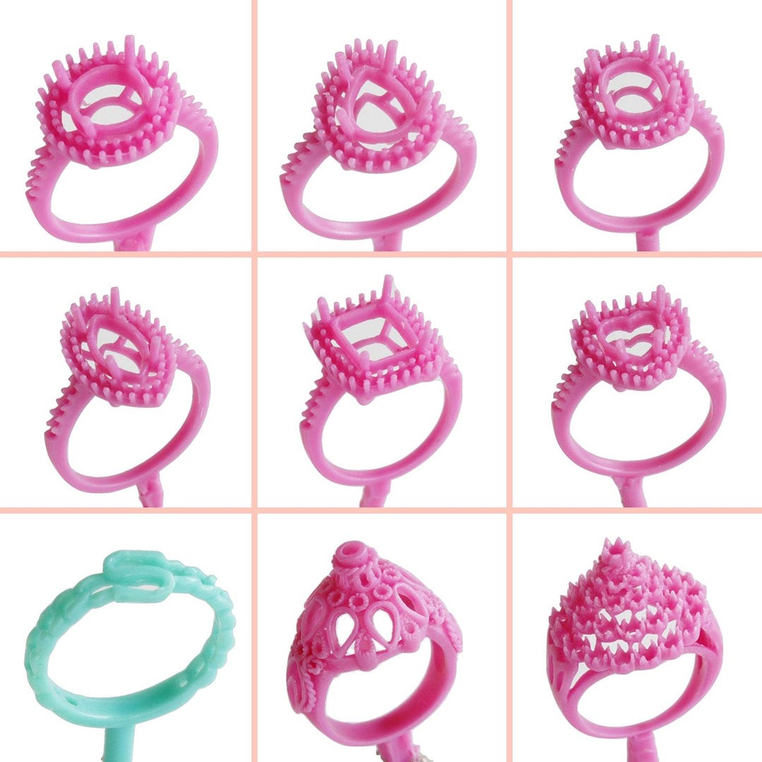 9PC Ring Lost Wax Casting Patterns Mold Set Jewelry Supplies | RG101 ...