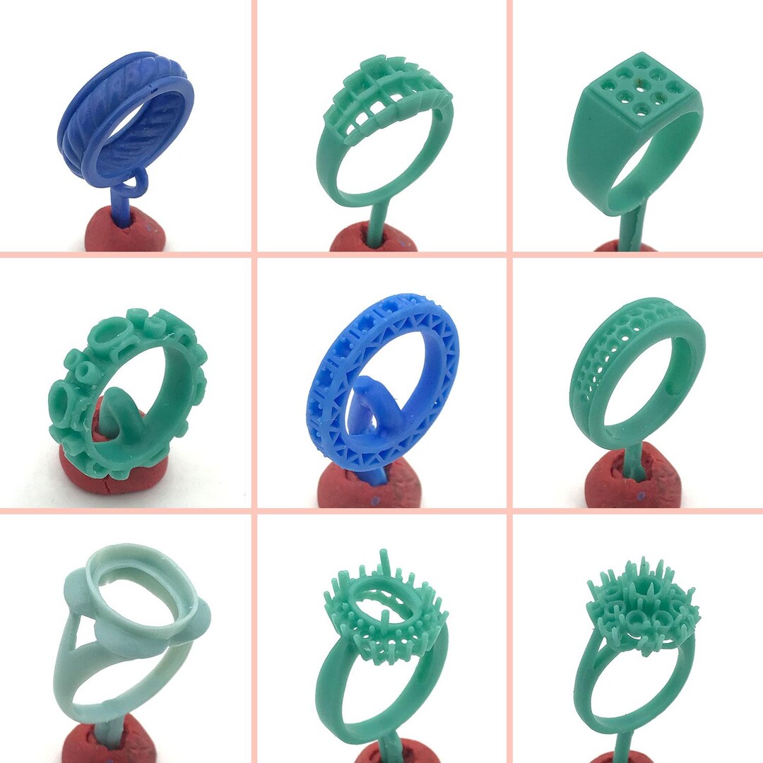 9PC Grand Wedding Design | Ring Wax Pattern Mold Jewelry Supplies ...