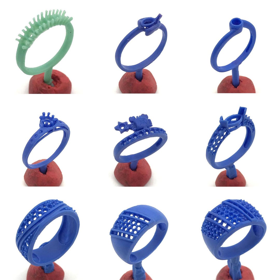 Rings Star Line Bold Design Wax Pattern Mold Jewelry Supplies RG312 ...