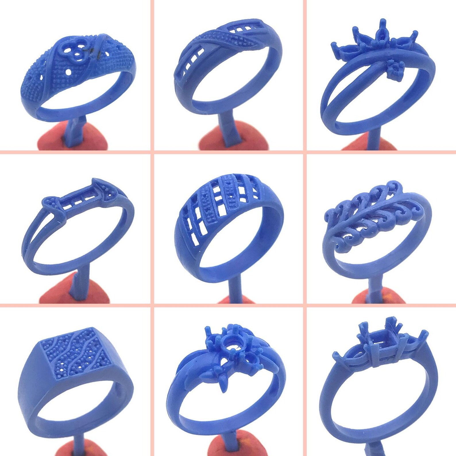 9PC Lost Wax Casting Ring Molds Injecting RG134 | Hero of Arena Design ...