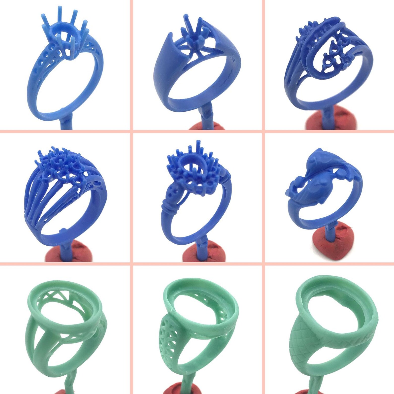 Lesser Circlet Pearl Design Ring Wax Pattern Mold | Jewelry Supplies ...