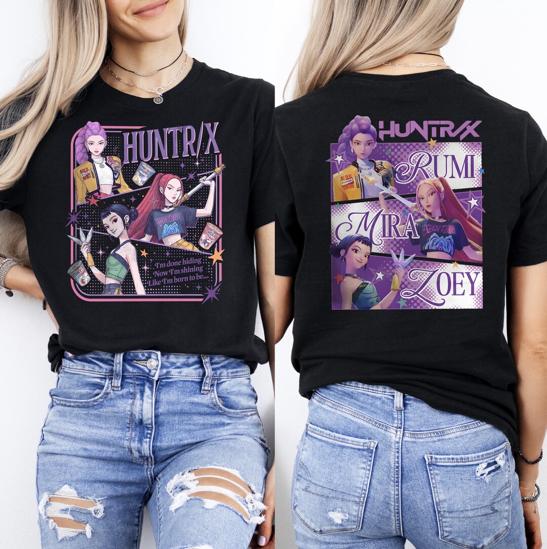 Kpop Demon Hunter T-shirt, Huntrix T-shirt, Huntrix Shirt, Saja Girls ...