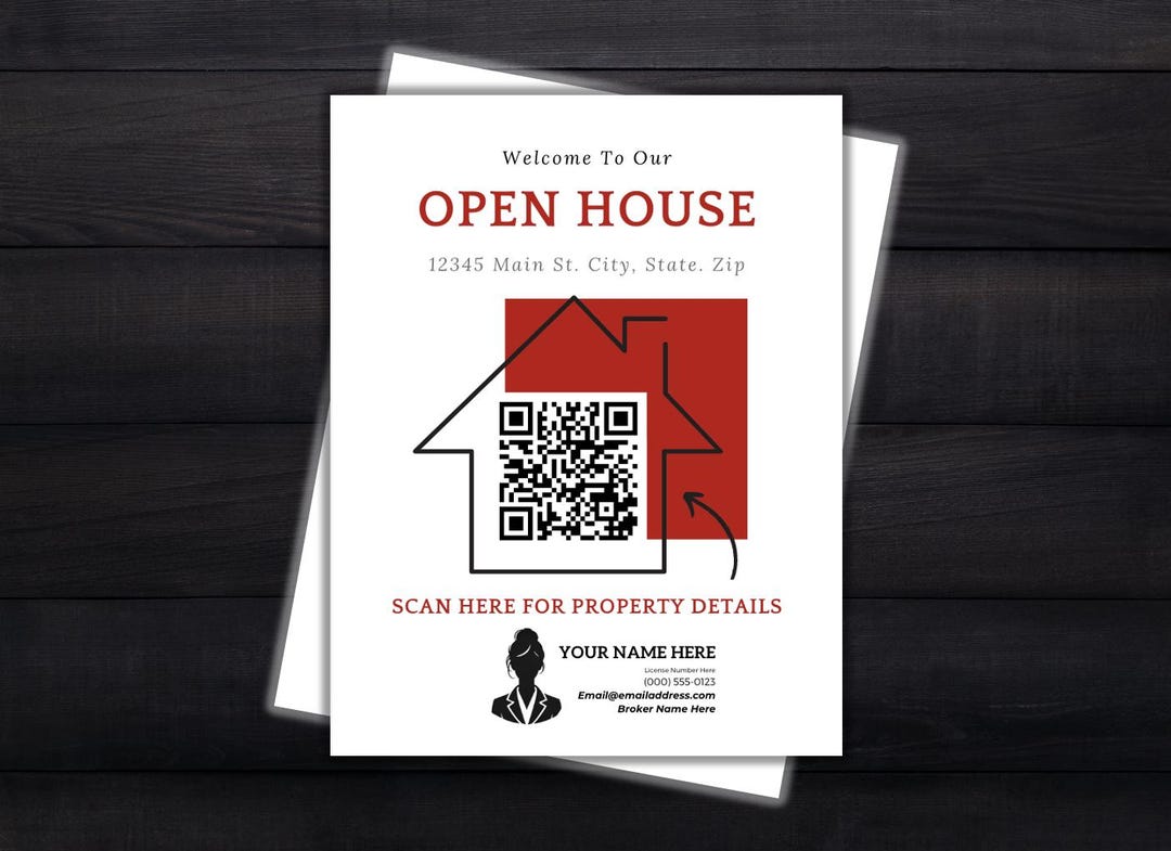 Open House, Editable Template for Real Estate, Market Update, Home ...