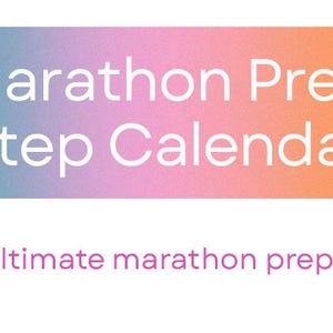 Basic 16-week Marathon Training Plan, Broken Down Into a Step by Step ...