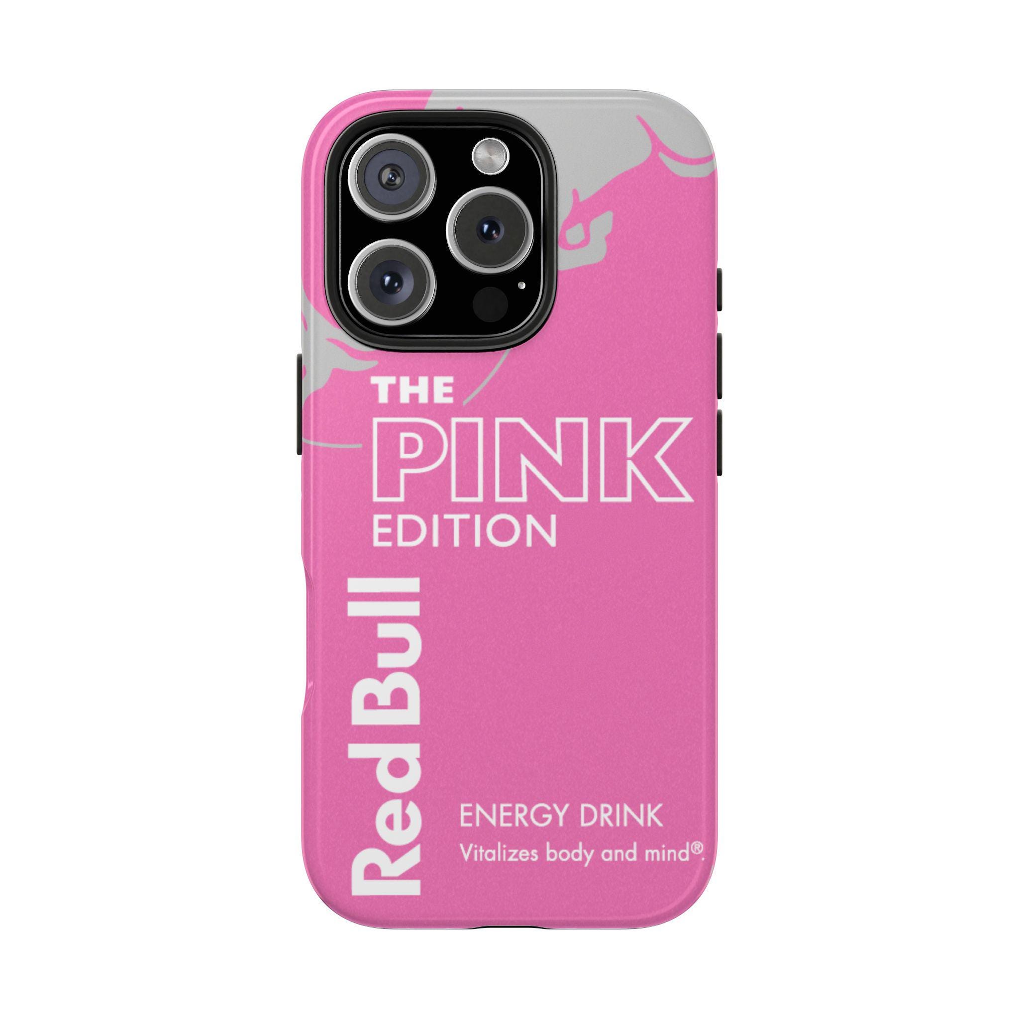 Pink Edition Tough Phone Case - Stylish Protection for Energy Drink ...