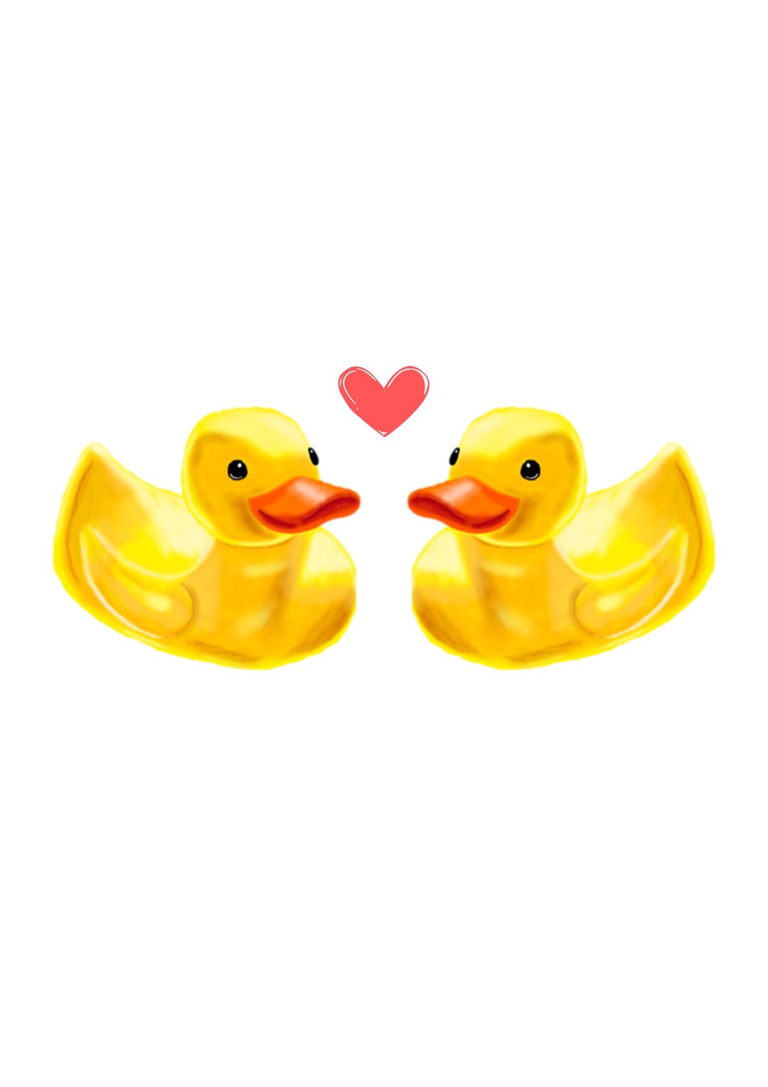 Rubber Duck Love Poster/postcard - Etsy