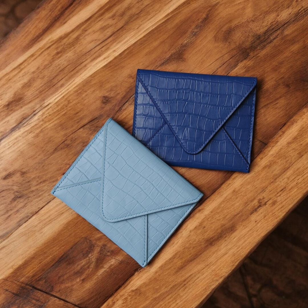 Personalized Leather Envelope Wallet, Custom Money Envelope, Christmas ...