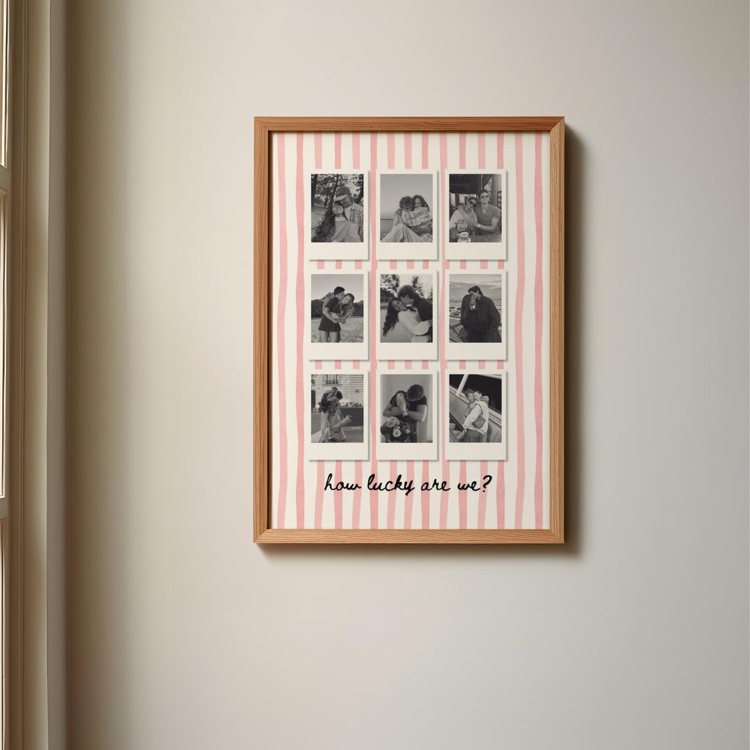 Custom How Lucky Are We Polaroid Picture Frame: Personalized First ...