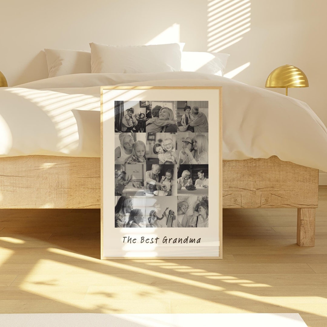 Polaroid Photo Frame Collage Template, 90th Birthday Gifts for Her ...