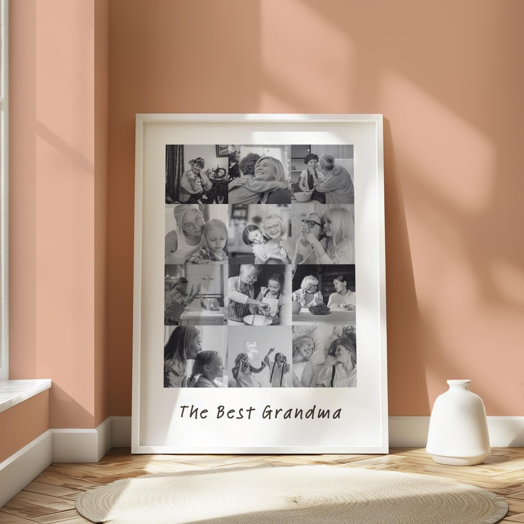 Custom Polaroid Photo Collage Wall Art, 60th Birthday Gifts for Women ...
