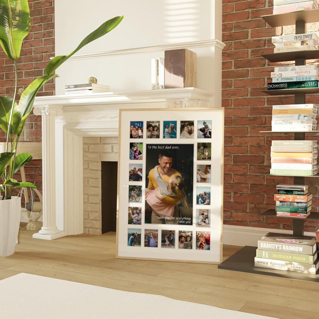 Dad Photo Collage Picture Frame: Sentimental Fathers Day Gift ...