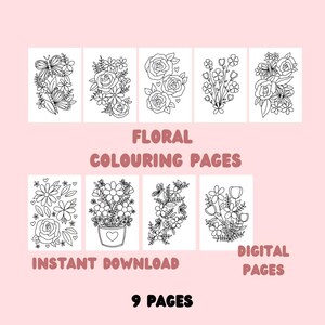Floral Designs Colouring Pages, Floral Colouring Sheets, Children and ...