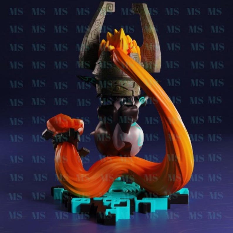 Twilight Princess Midna Figure, 3D Painted and Unpainted Figures ...