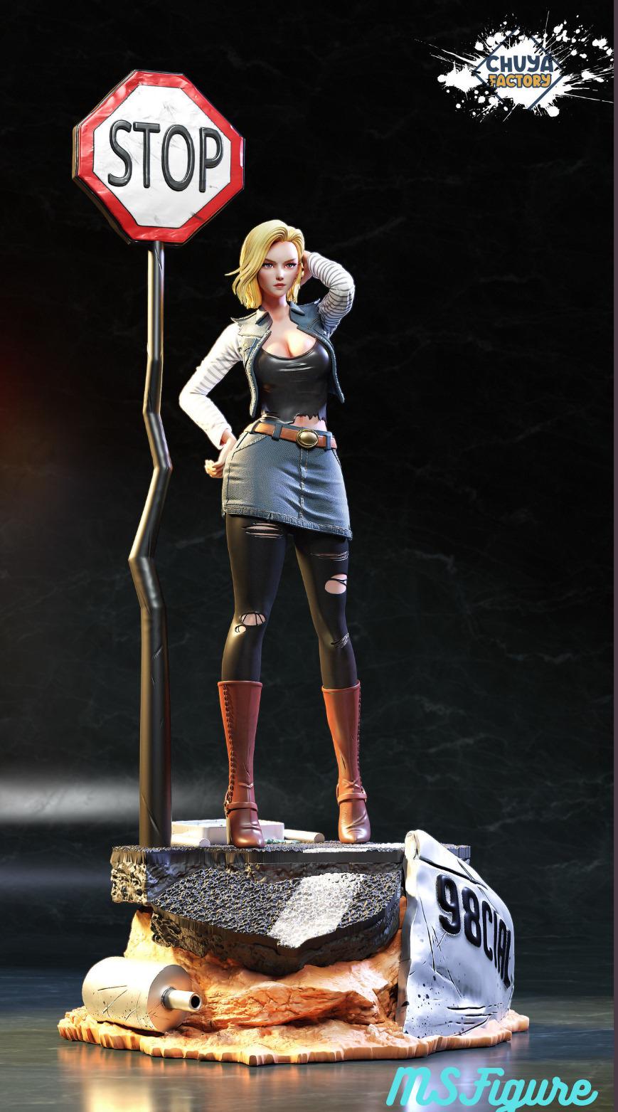Android 18 Figure, 3D Painted Figures, Action Figurines, Miniature ...