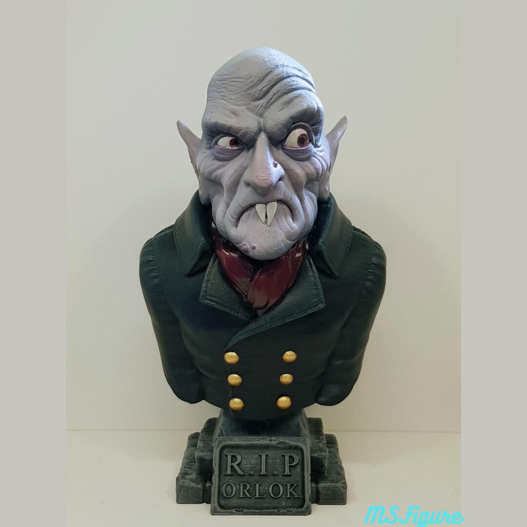 Count Orlak Nosferatu Bust, 3D Painted and Unpainted Statue, Action Figures, Miniature ...