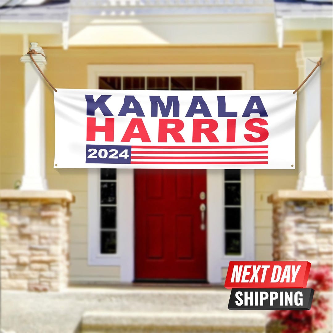 Kamala Harris Banner, Kamala 2024, Harris 2024, Political Banner ...