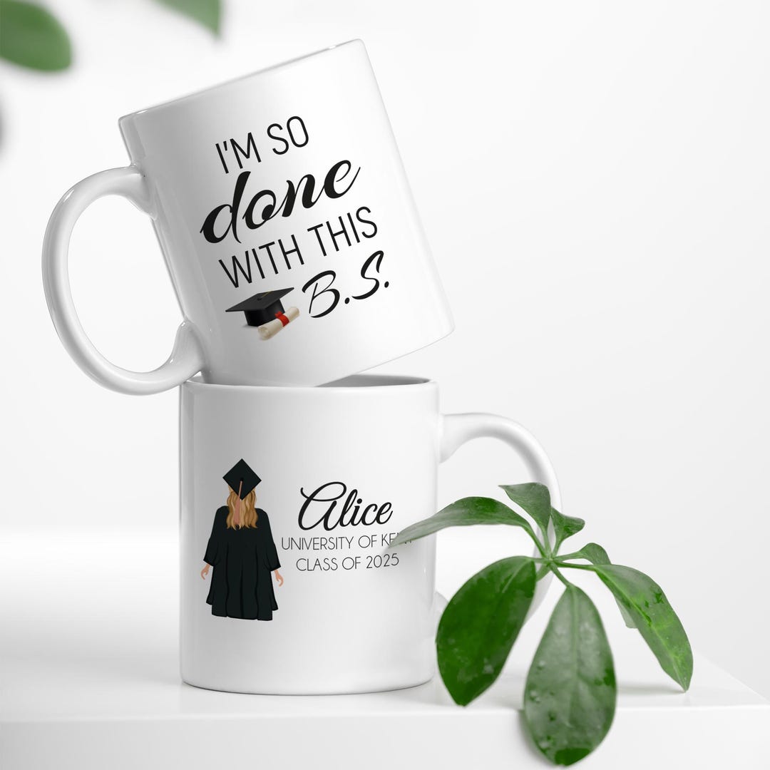 Custom Graduation Mug, College Graduation Gift for Her, Bachelor of ...