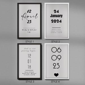 Our Special Date Wall Decor, Home Decor, Framed Decor, Wall Art, Living ...