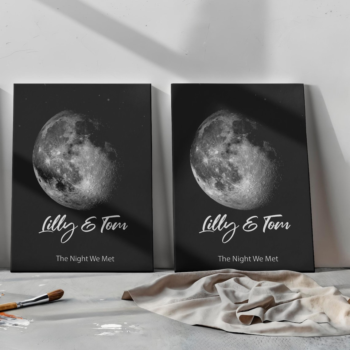 The Night We Met Moon Phase Canvas, Printable Wall Art, Modern Wall Art ...