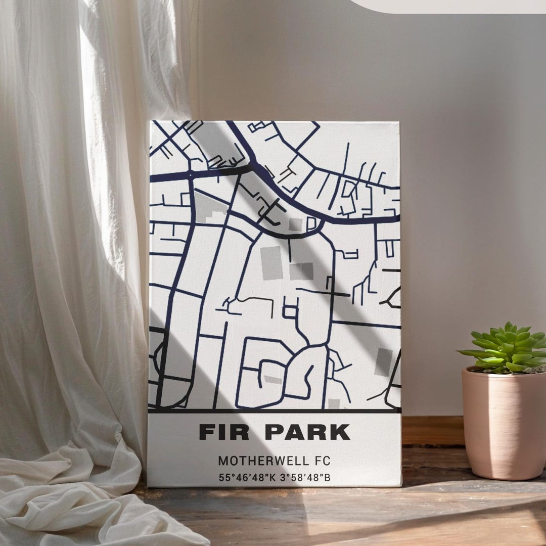 Stadium Wall Art Print, Football Stadium Map Print, Football Lover Gift ...