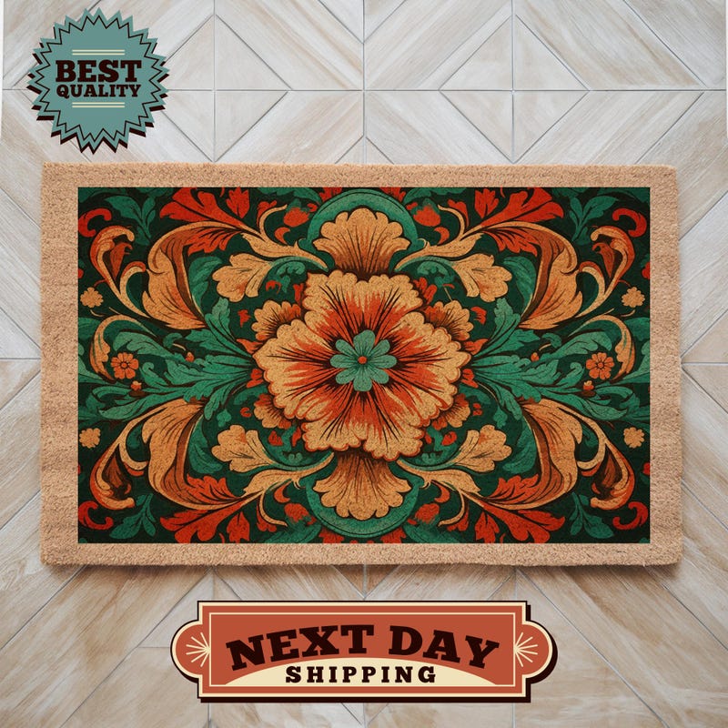 Boho Door Mat - Etsy