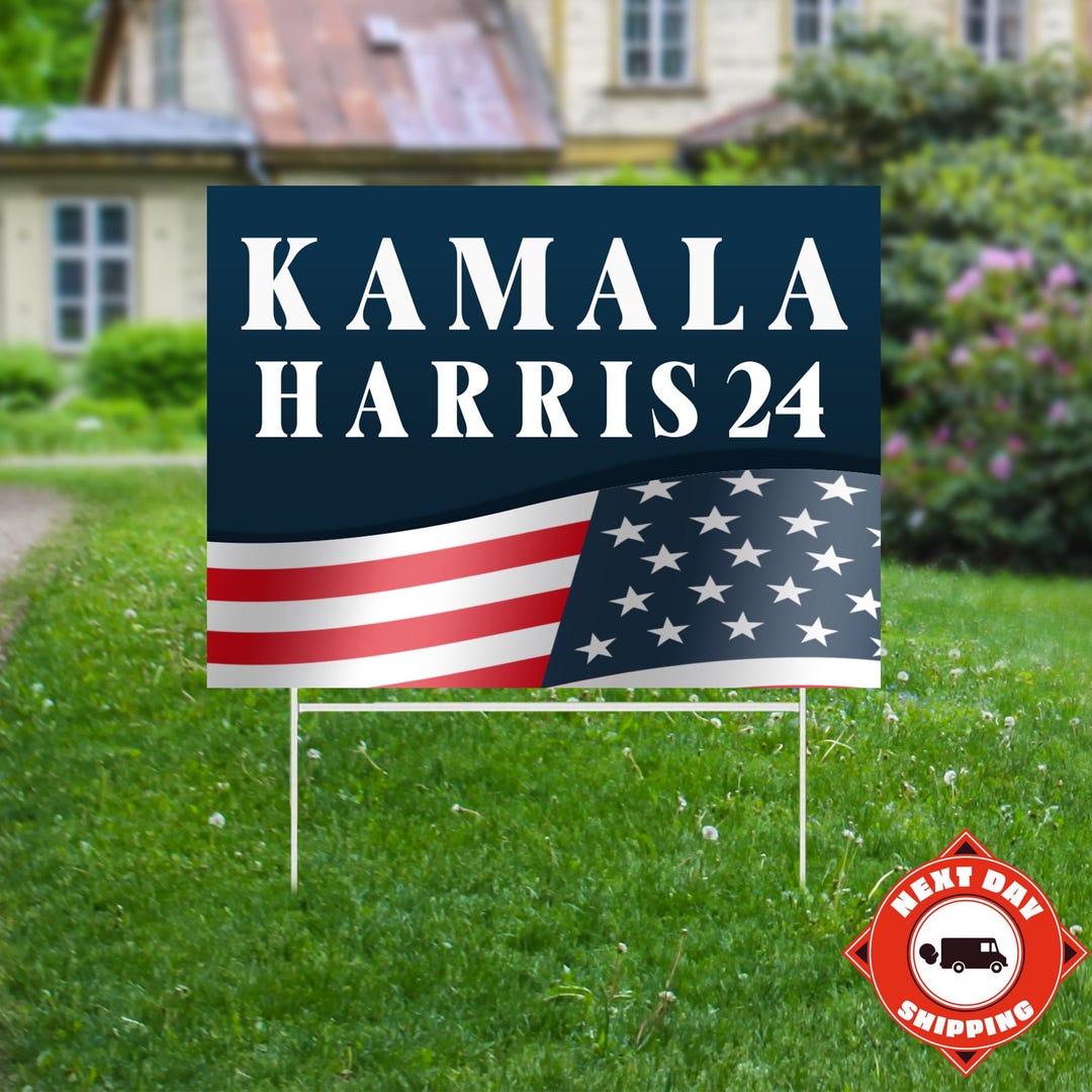 Kamala Harris Yard Sign, Kamala Harris, Election 2024 Sign, Patriotic ...
