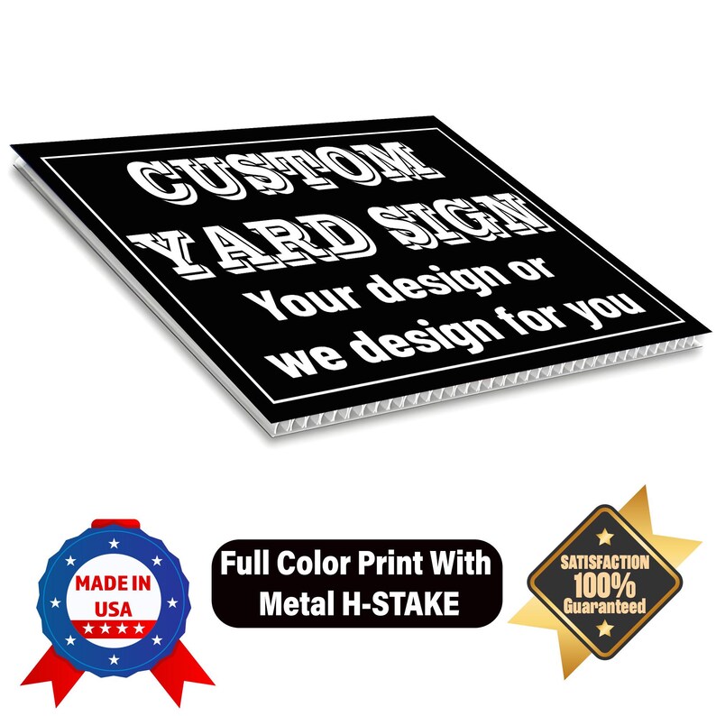 Custom Design Yard Sign, Personalized Yard Sign, Custom Lawn Sign ...