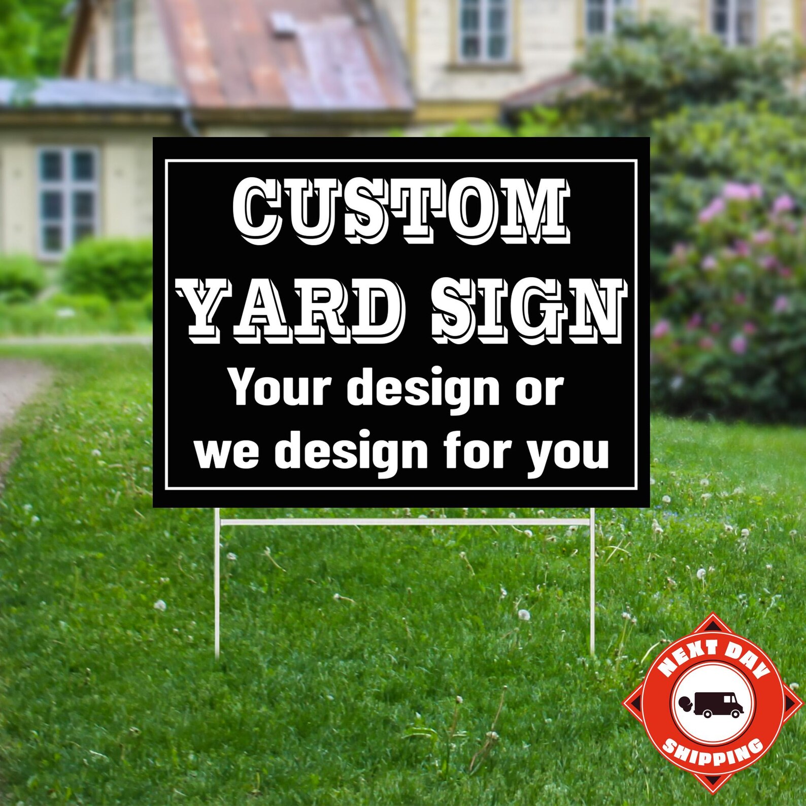 Custom Design Yard Sign, Personalized Yard Sign, Custom Lawn Sign ...