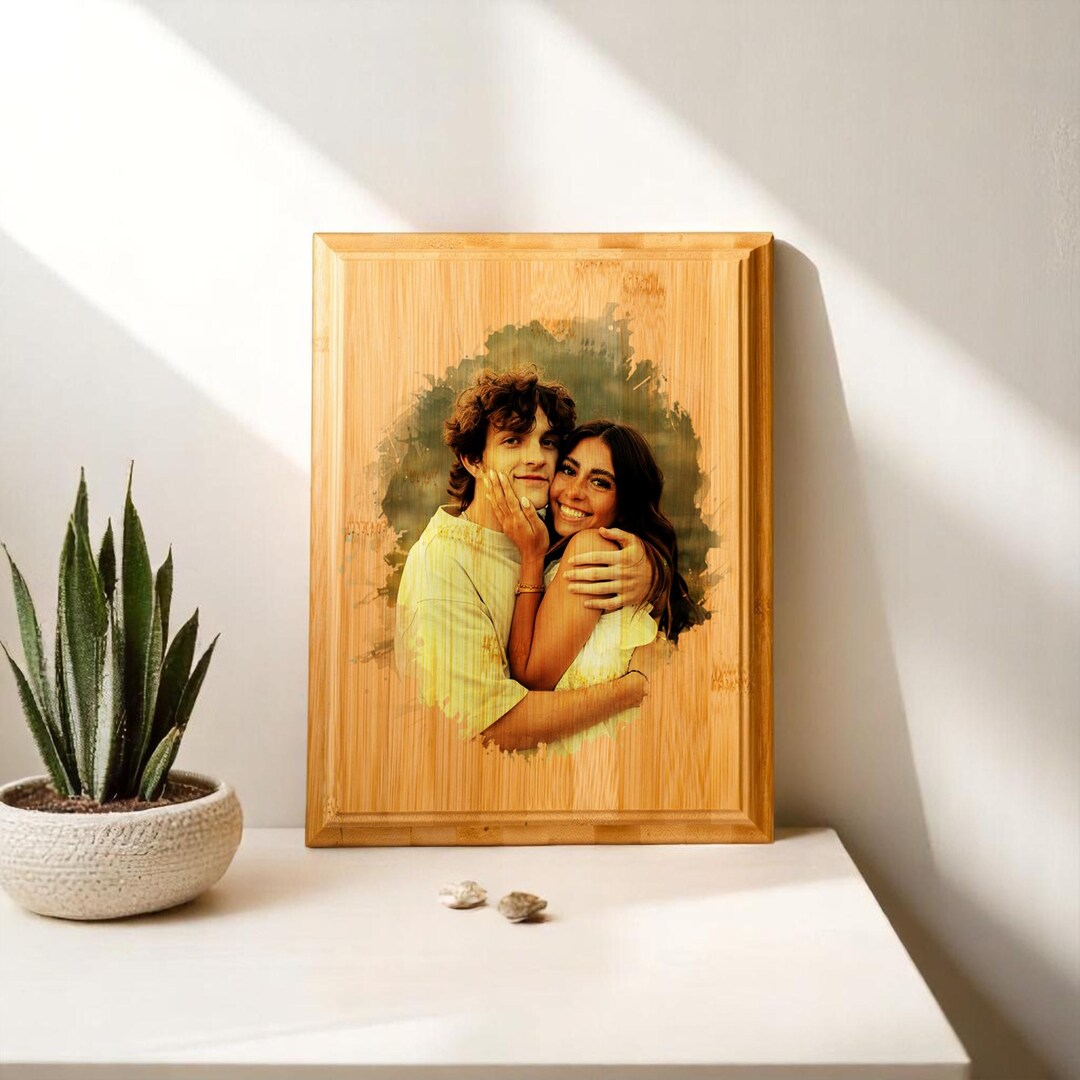 Custom Wood Photo Print, Custom Gift, Wood Photo, Watercolor Print ...