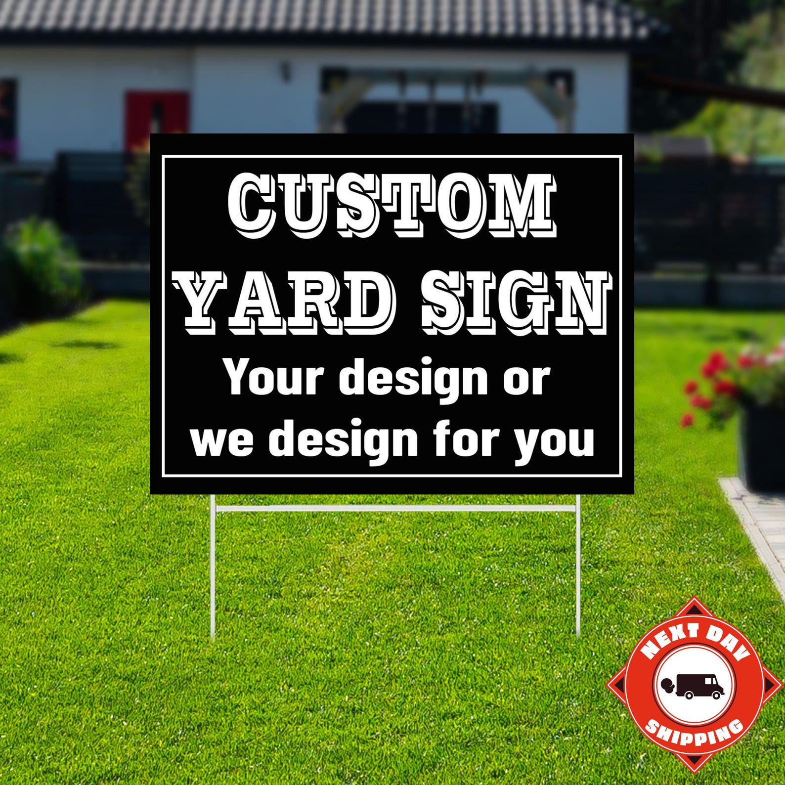 Custom Design Yard Sign, Personalized Yard Sign, Custom Lawn Sign ...