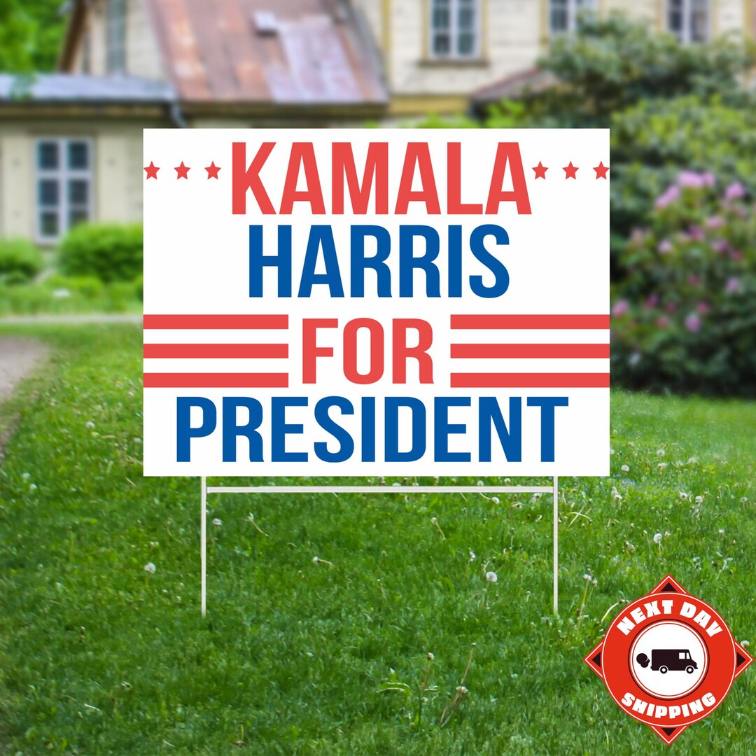 Harris Yard Sign, Kamala Harris for President, Democrat Sign, Political ...