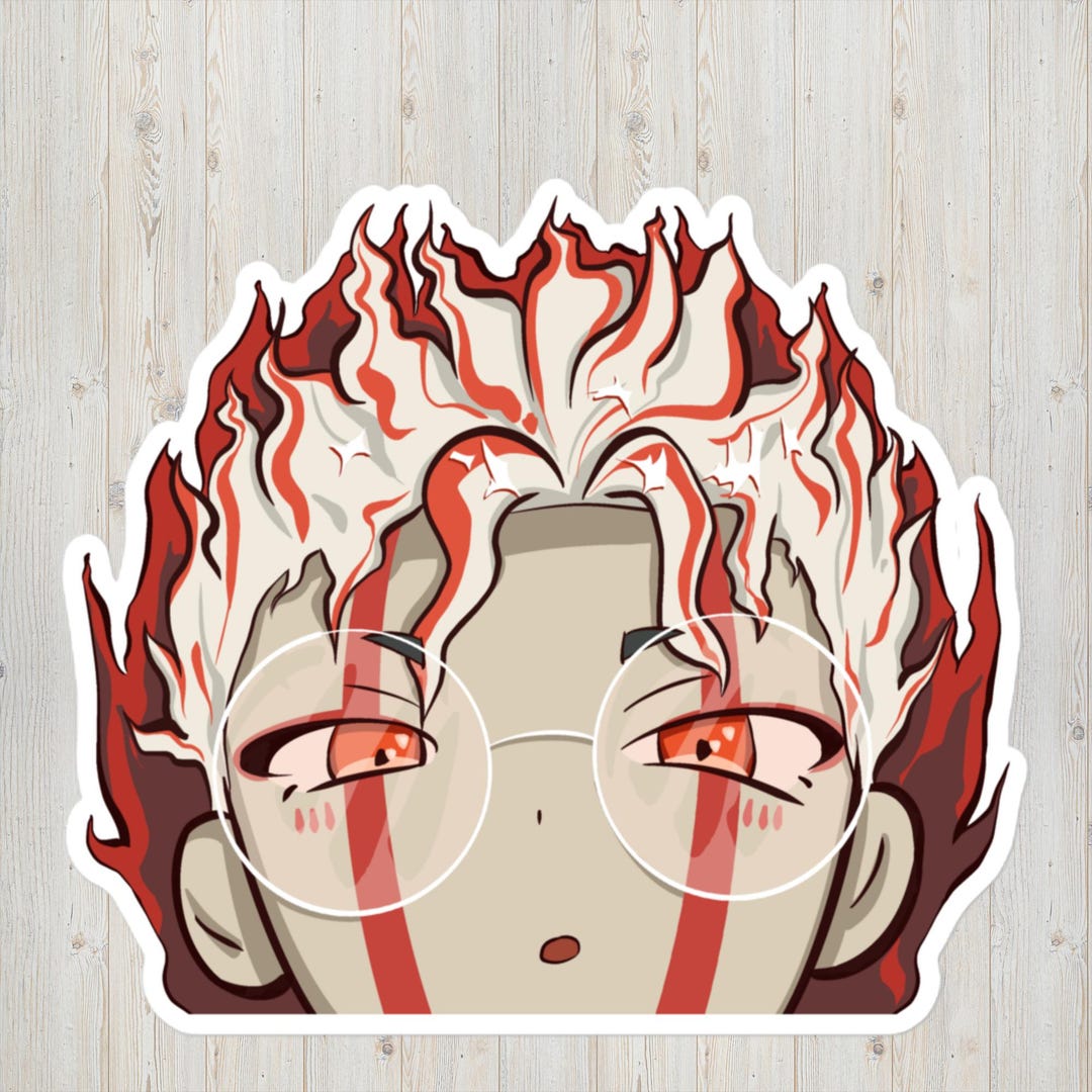 Okarun, Ken Takakura, Peeker Bubble Sticker, Dan Da Dan, Anime Merch - Etsy