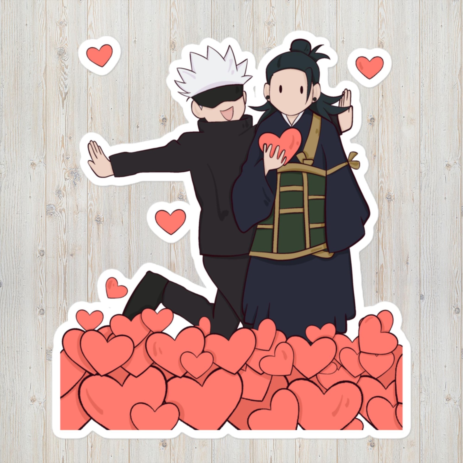 Jujutsu Kaisen, Satoru Gojo, Suguru Geto, Valentines Sticker, Anime ...