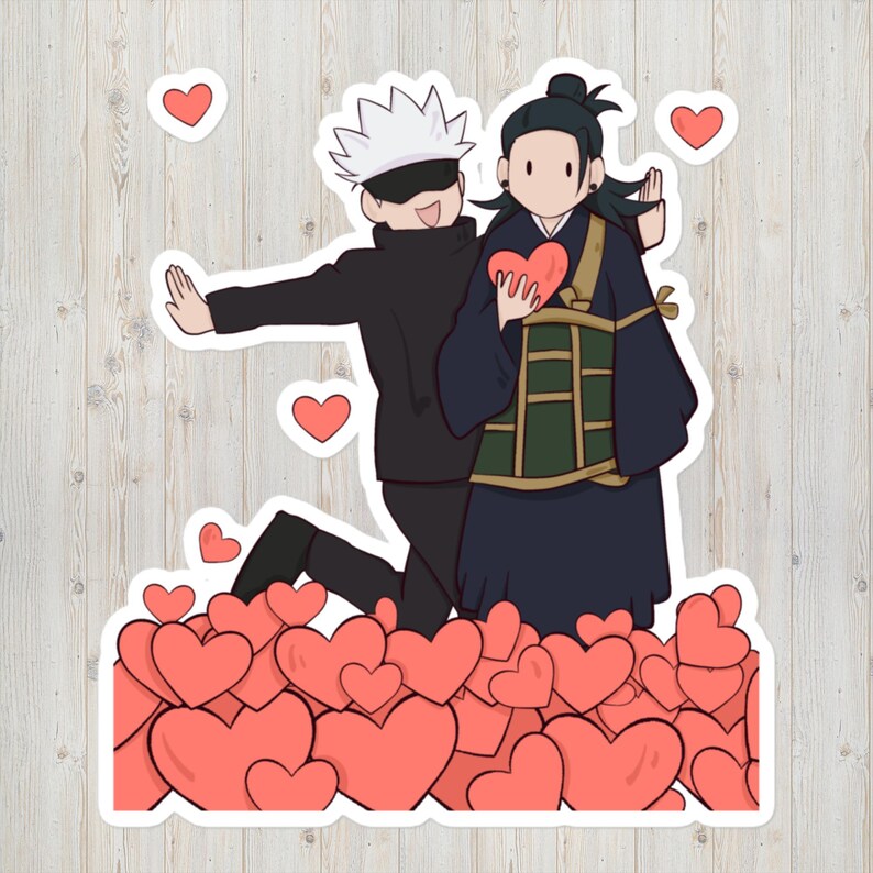 Jujutsu Kaisen, Satoru Gojo, Suguru Geto, Valentines Sticker, Anime ...