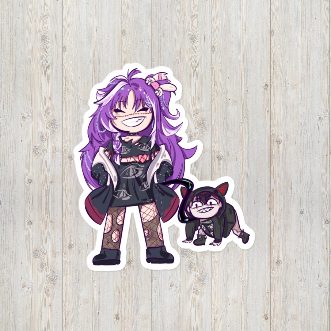 Michi Mochievee, Kuro Kurenai, Bubble Sticker, Vshojo Vtuber Merch - Etsy