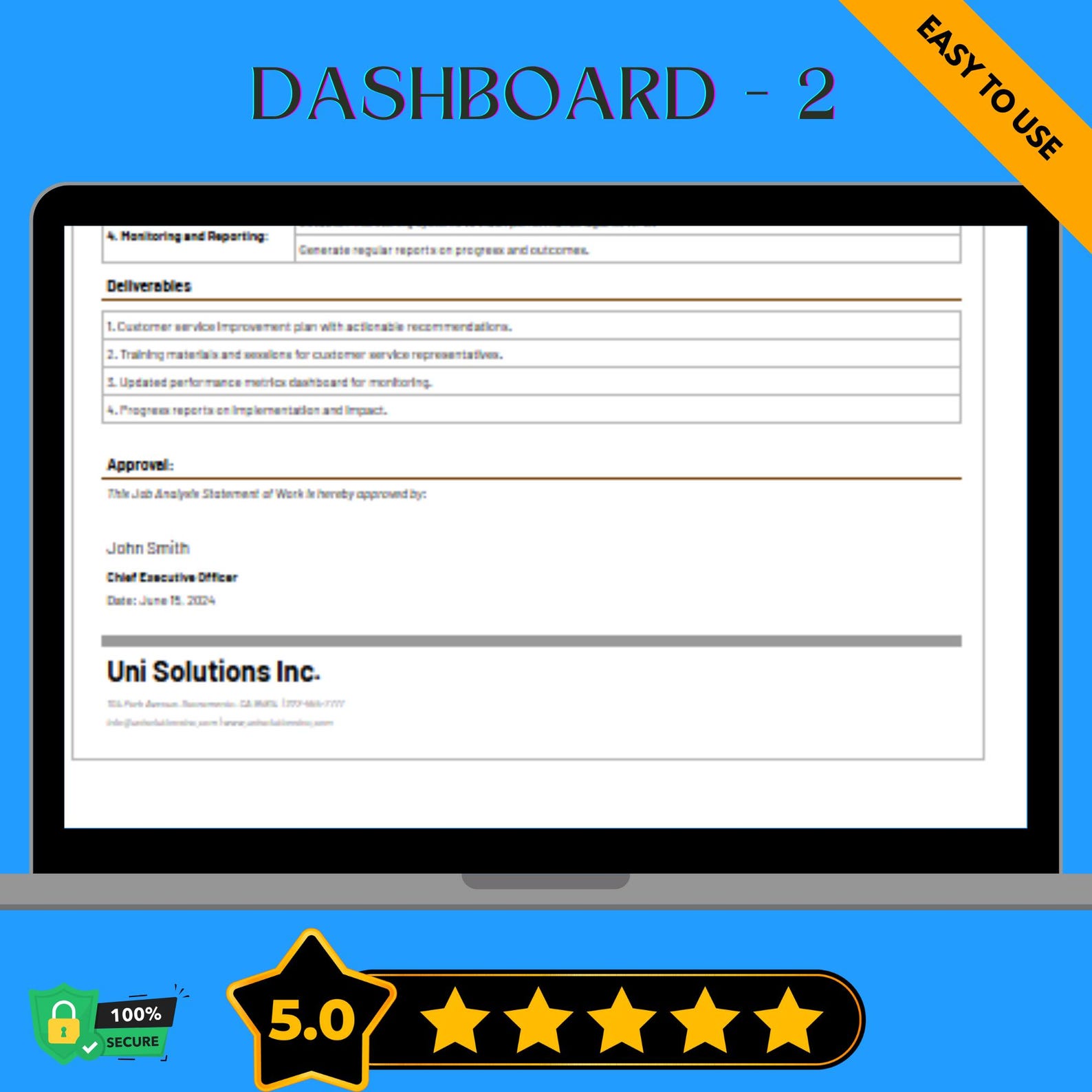 Customer Service Statement of Work Template, Google Sheets SOW ...